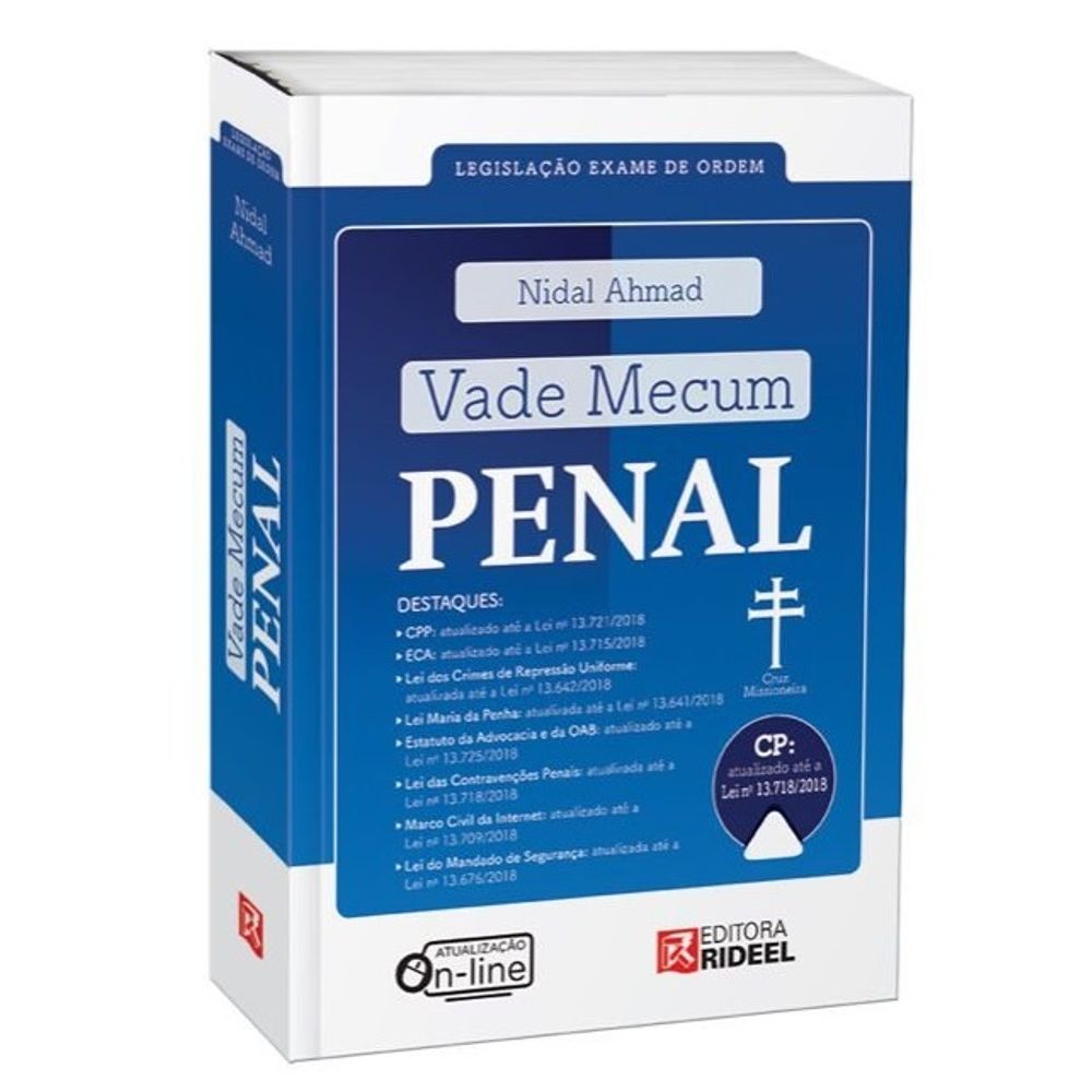 Vade Mecum Penal - Legislacao Exame De Ordem - Rideel - 1 Ed ... Vade Mecum Penal - Legislacao Exame De Ordem - Rideel - 1 Ed ...