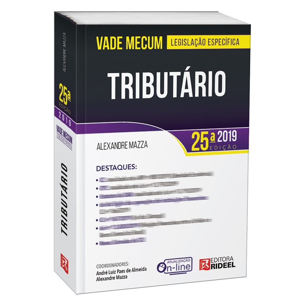 Vade Mecum Tributario - Legislacao Especifica - Rideel - 25 Ed ... Vade Mecum Tributario - Legislacao Especifica - Rideel - 25 Ed ...