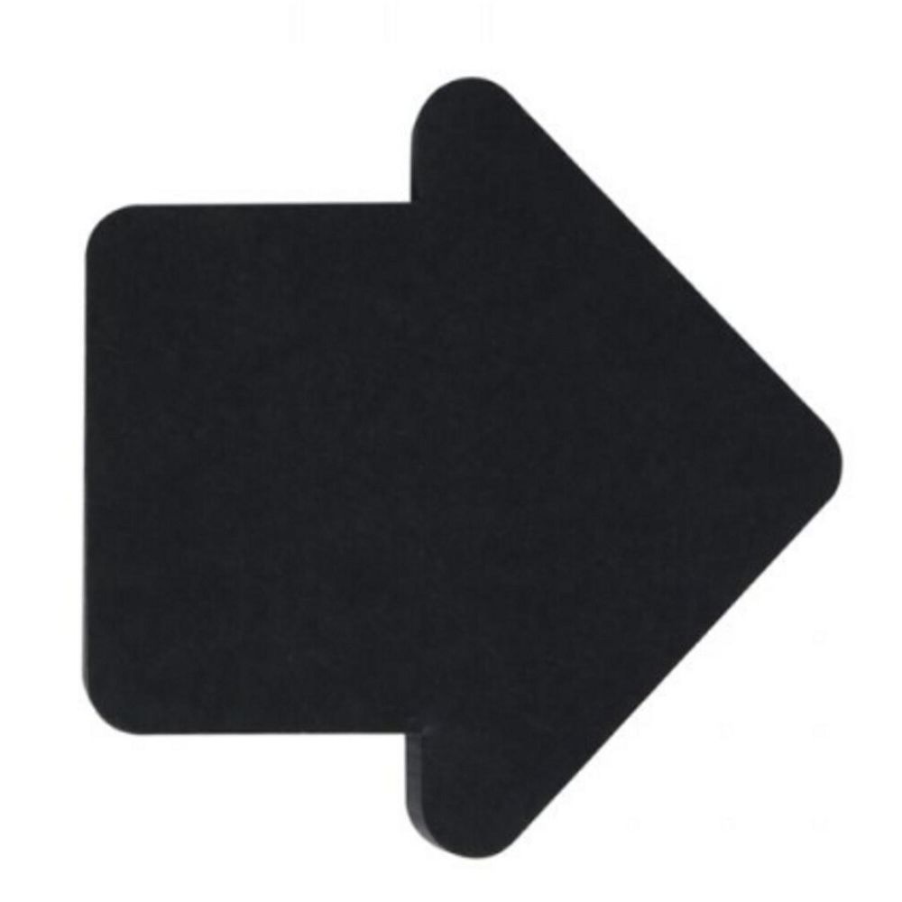 Bloco Adesivo Seta Preto 100 Folhas - Desconto Aqui