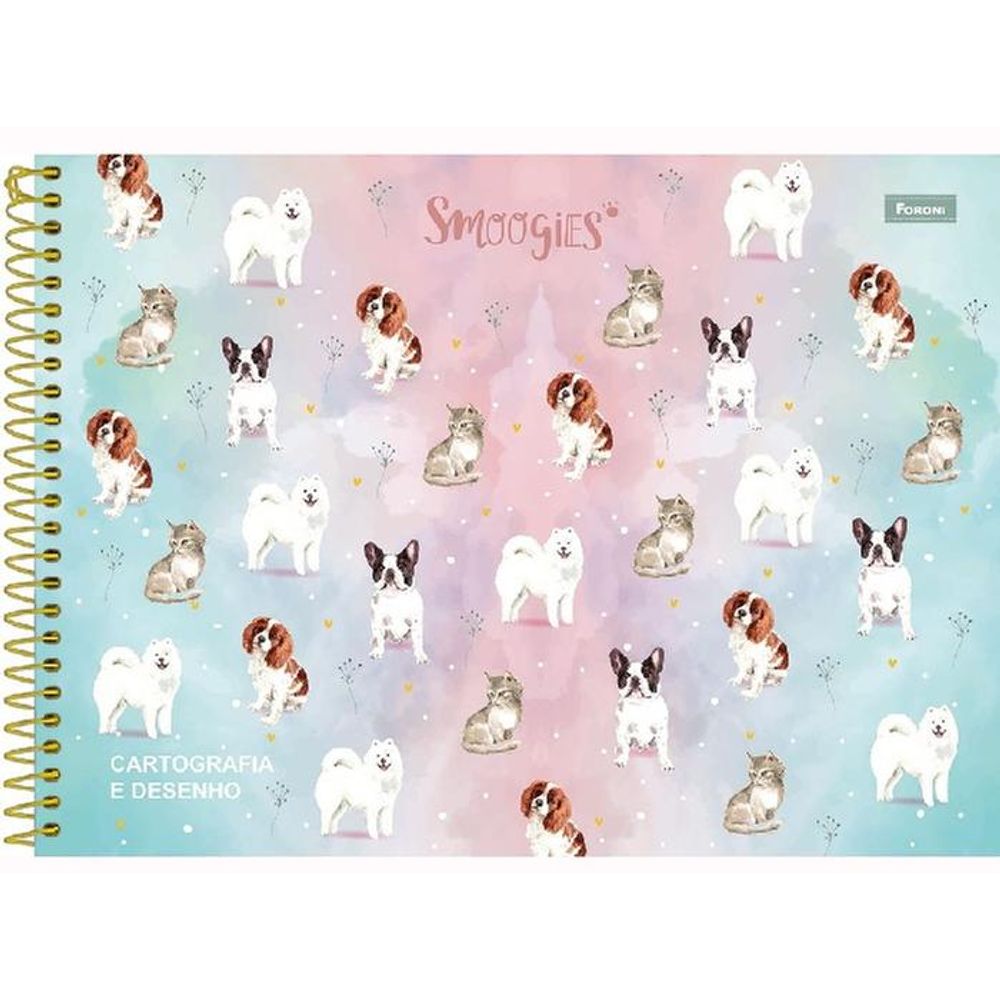 Caderno Cartografia 80 Folhas Smoogies - Livrarias Curitiba