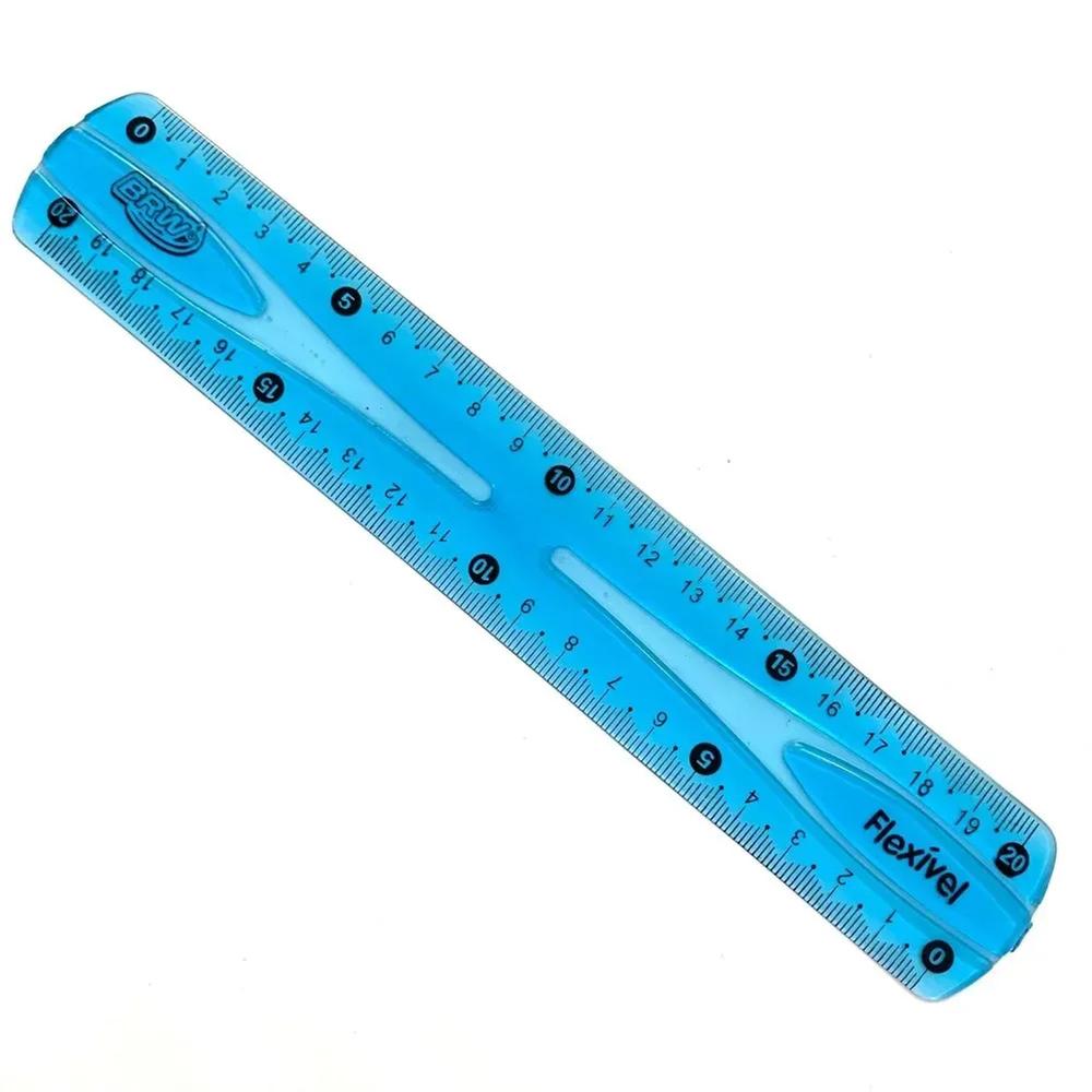 Régua 20cm Flexível Não Quebra - Livrarias Curitiba