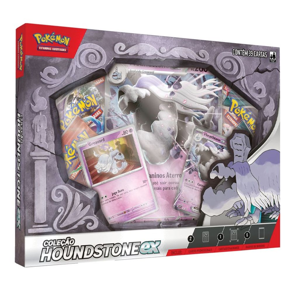 Pokémon - Box Houndstone Ex - Livrarias Curitiba