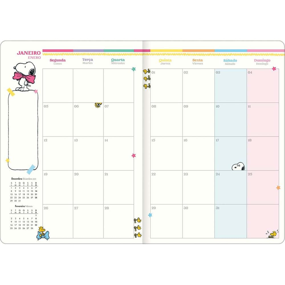 Planner 2026 Snoopy Diversos Modelos - Desconto Aqui